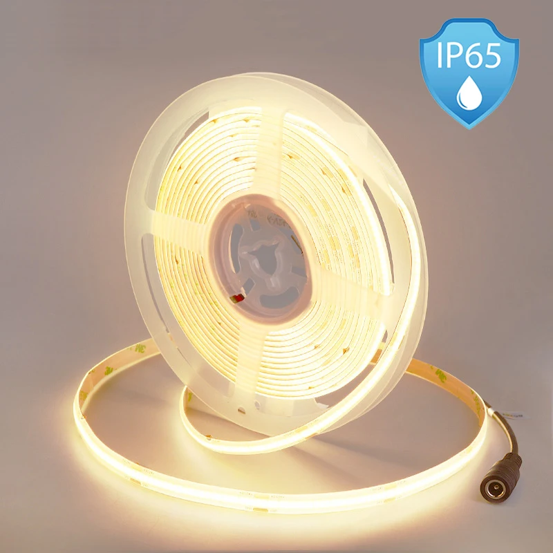 IP65 Waterproof COB LED Strip Light High Density 480 LEDs/m Flexible ...