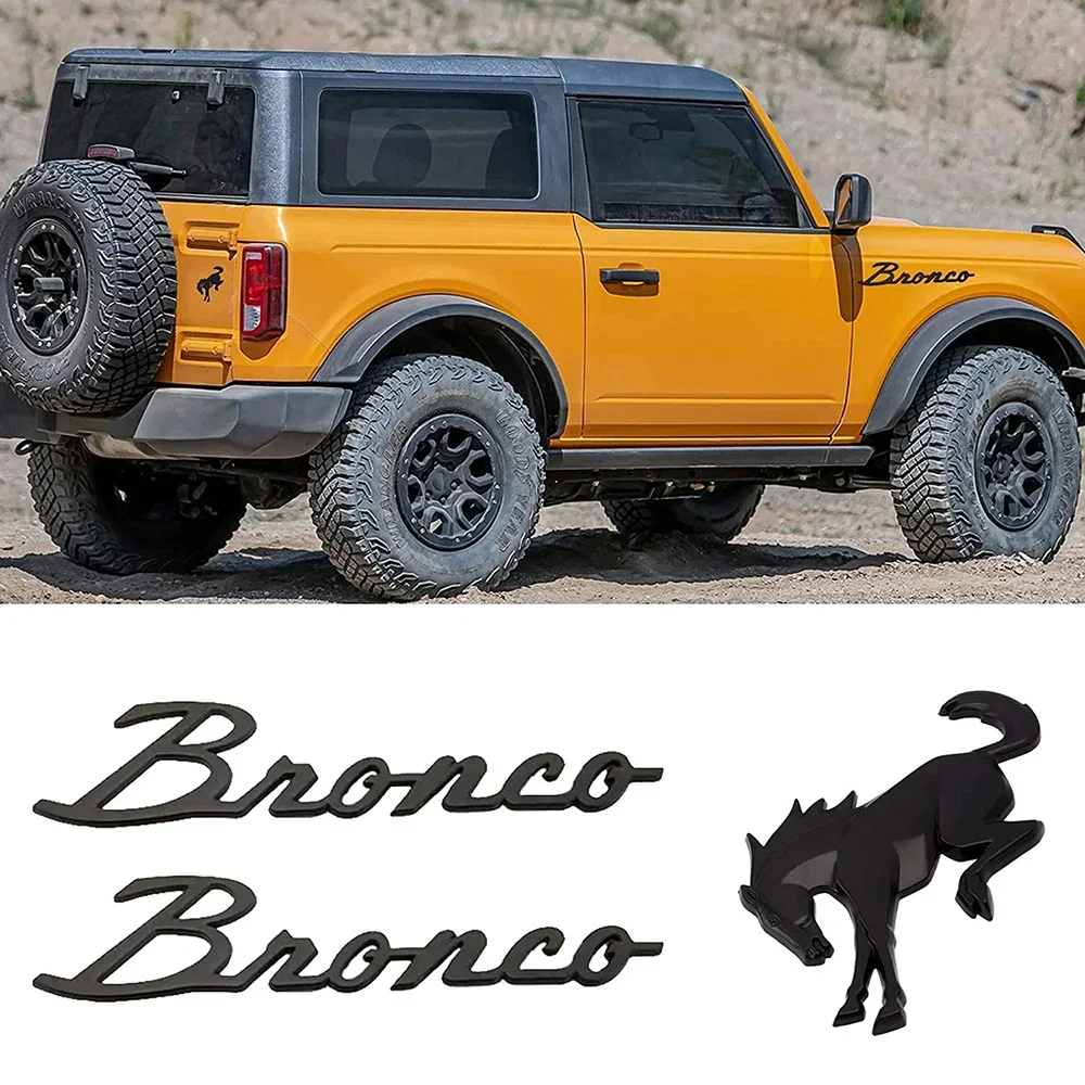 3D Decals Emblems for Bronco Fender Sticker Tail Label Letters Badge ...