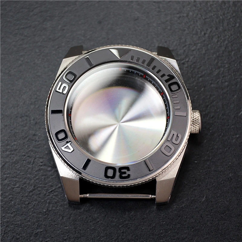 Yacht Design 43mm 316l Steel Watch Case Ceramics Insert Bezel Sapphire ...