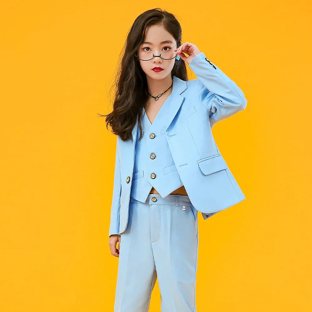 New-Fashion-Suit-for-Girls-Solid-Formal-3-Piece-Party-Casual-Wedding ...