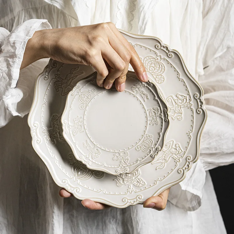 Retro-Trojan-Relief-Ceramic-Plates-and-Bowls-Creative-Retro-Coffee-Mug ...