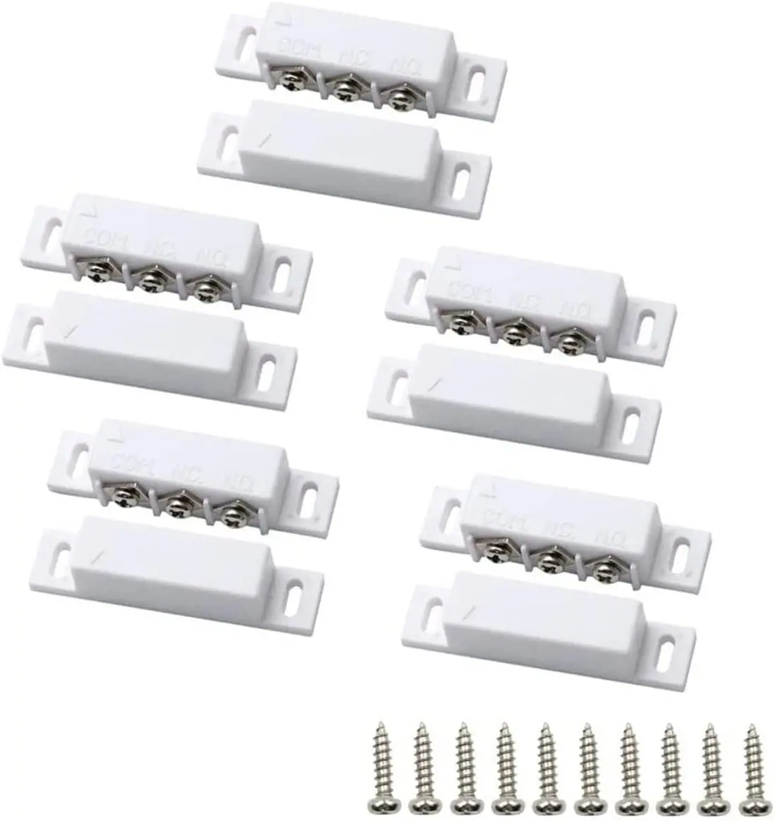 Magnetic Reed Switch MC-31B NC/NO Surface Mount Wired Door Window Alarm ...