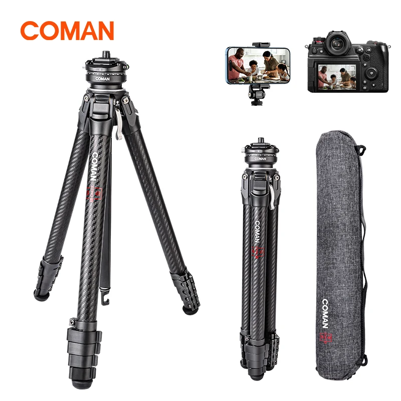 COMAN-Zero-X-Y-V-F38-Light-W-G-Travel-Tripod-Lightweight-Full-Carbon ...