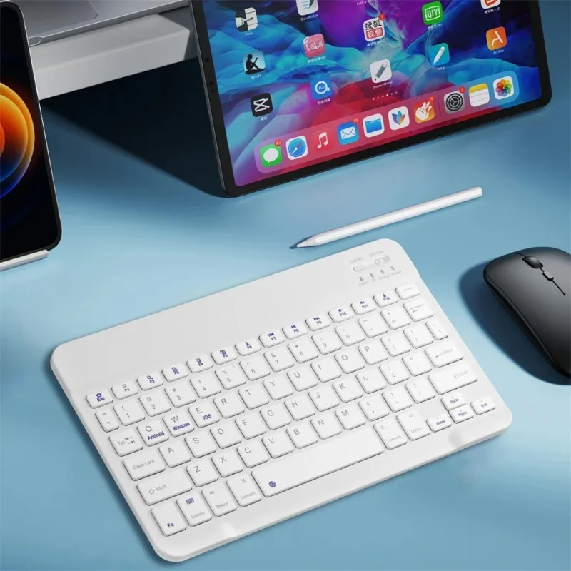 Teclado-sem-fio-bluetooth-para-android-ios-windows-fino-port-til ...