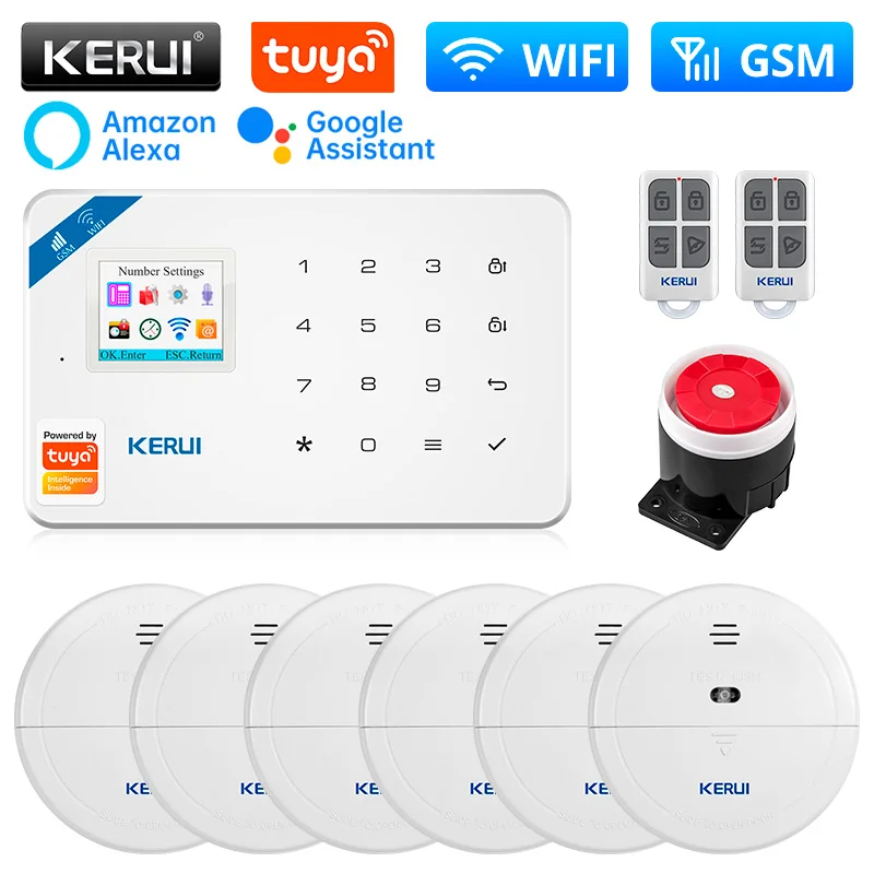 KERUI-W181-Security-Alarm-Kit-WIFI-GSM-Alarm-System-for-Home-Wireless ...