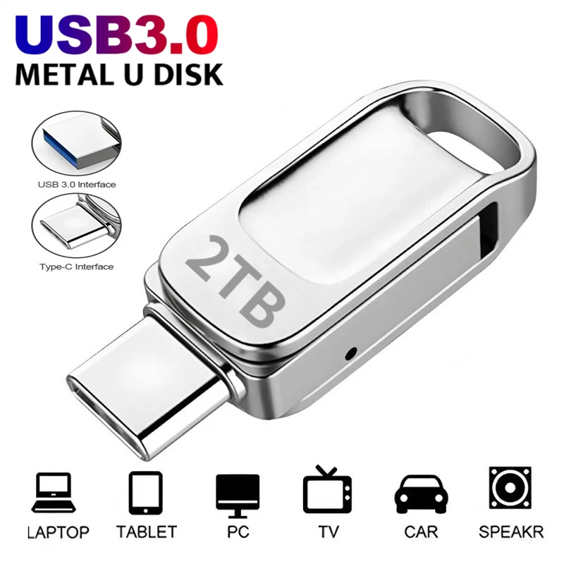 Metal-USB-Flash-Drive-2TB-High-Speed-3-0-USB-Memory-Stick-1TB-OTG-Type ...