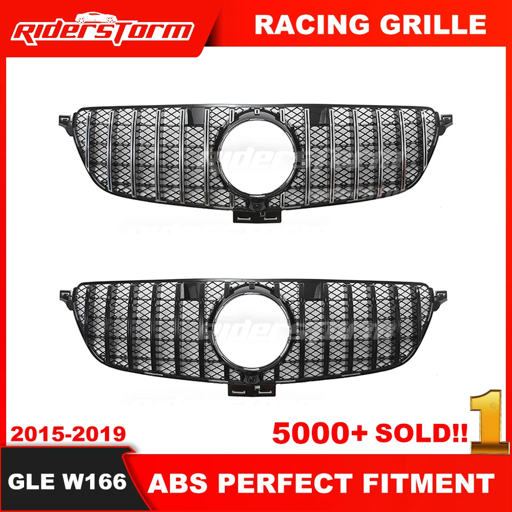 2015-2019-For-Gle-Class-sedan-W166-GT-Grille-Grill-for-mercede-GLE ...