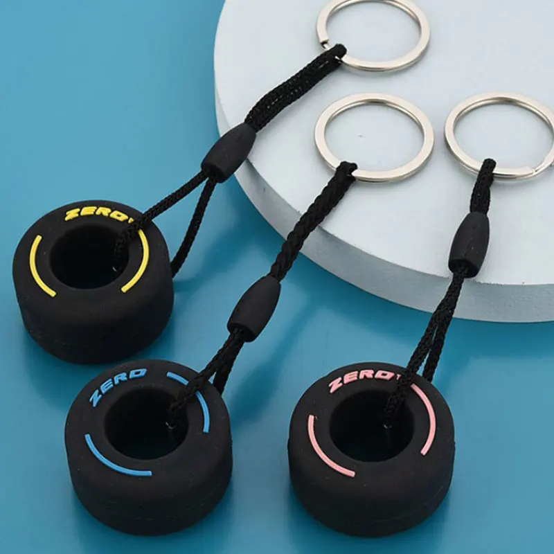 Soft-Rubber-Tire-Keychain-Cute-Creative-Tire-Key-Pendant-Car-Key-Chain ...