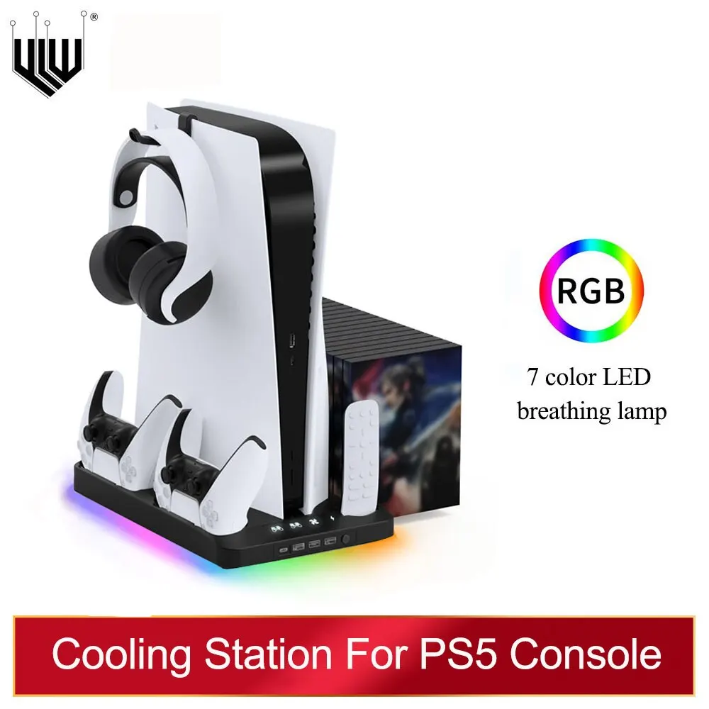 YLW P58 P5 Stand Cooling Station With RGB Light Cooling Fan Dual ...