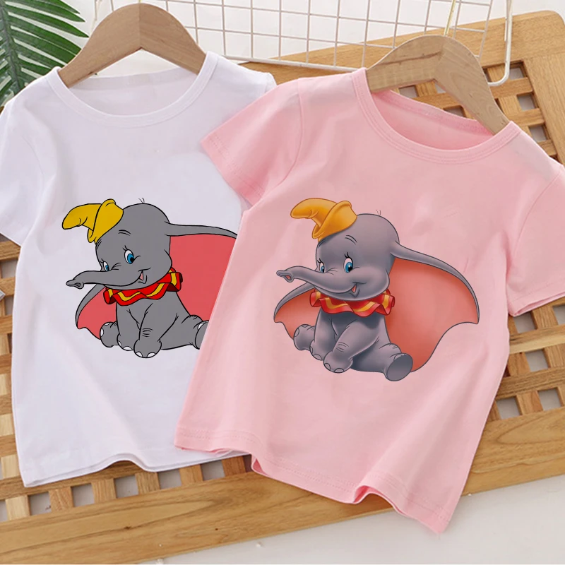 Dumbo-Cartoon-Disney-Clothes-Fashion-2022-New-Boy-T-shirts-Korean ...