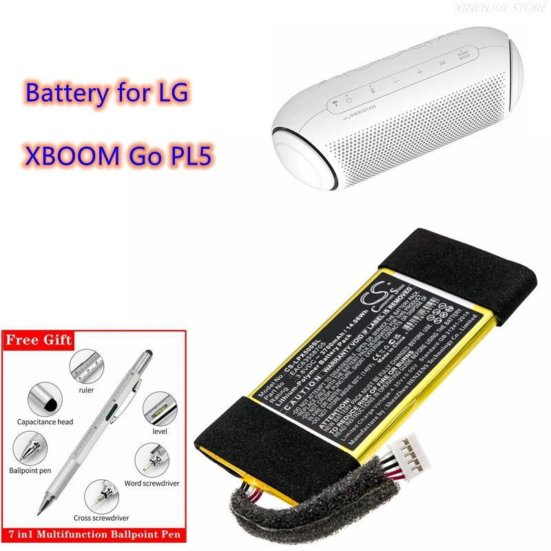 Speaker Battery 3.8V/3700mAh EAC63558705 for LG XBOOM Go PL5 ...