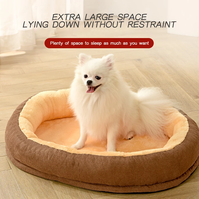 Remov-vel-e-lav-vel-Oval-Plush-Pet-Bed-Dog-Mat-espessado-pequeno-e-m ...