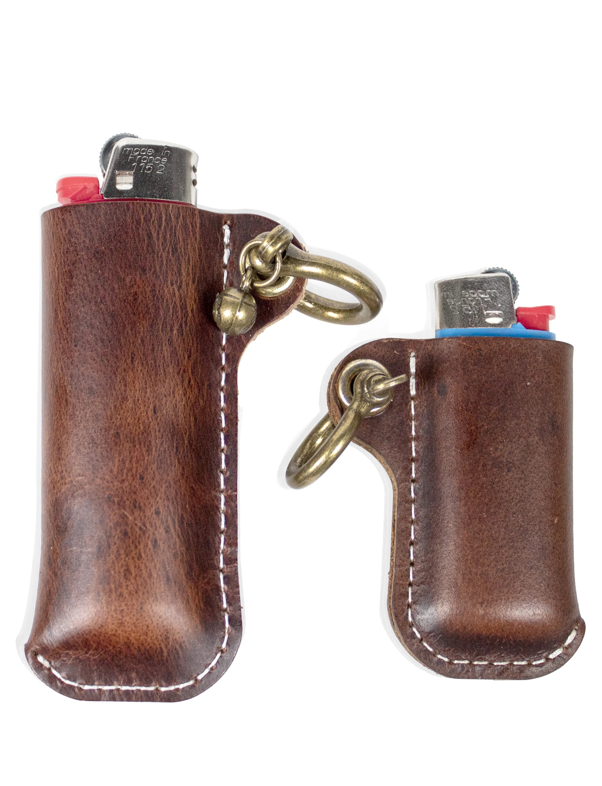 Genuine Cowhide Leather Lighter Case Holder For Bic Cricket Lighters ...