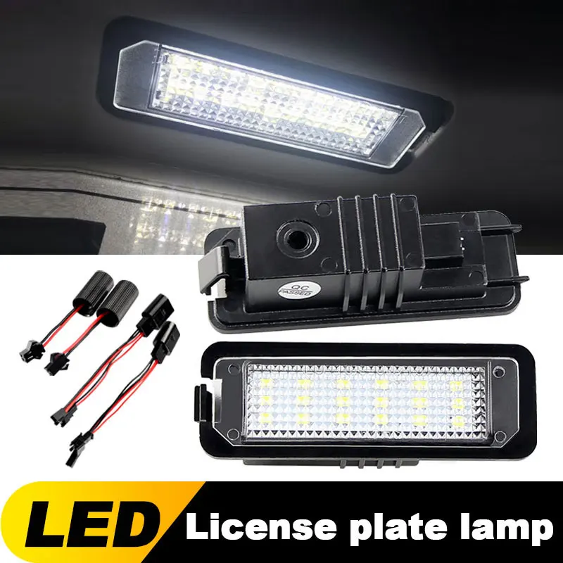 2pcs-LED-Number-License-Plate-Lights-With-Canbus-For-VW-GTi-Golf-4-5-6 ...