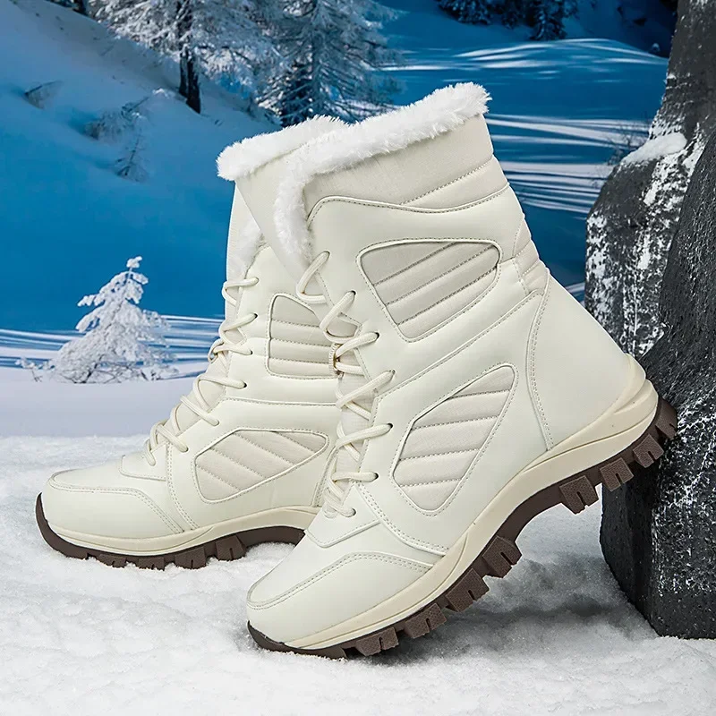 women Fashion Winter Sneakers Snow Boots Waterproof Super Warm women ...