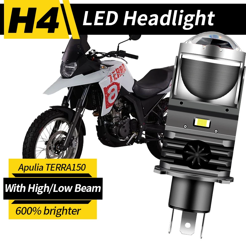 1pc-H4-LED-Projector-Headlight-Motorcycle-25W-50000LM-Lens-with-Fan ...