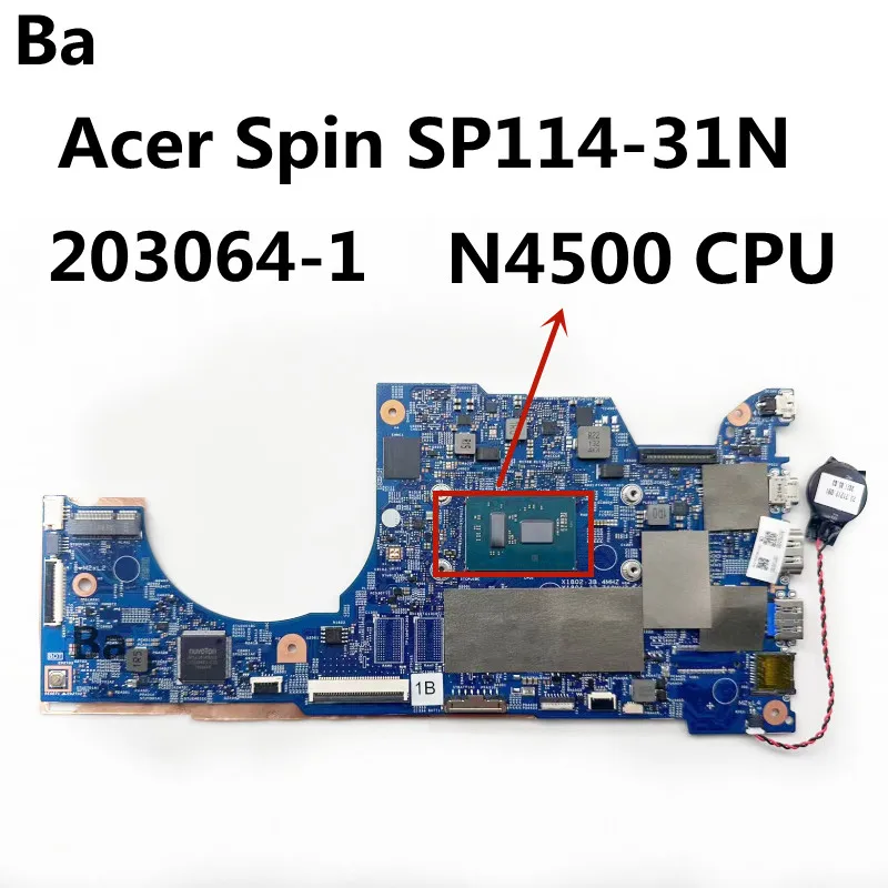 For-Acer-Spin-SP114-31N-Laptop-Motherboard-203064-1-Mainboard-N4500-CPU.jpg