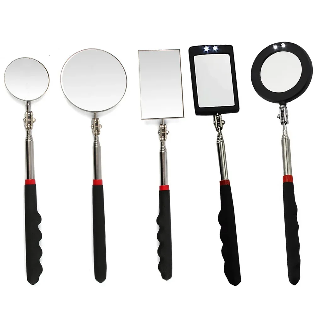 Automobile Chassis Endoscope 360°Telescoping Mirrors Angle LED Light ...