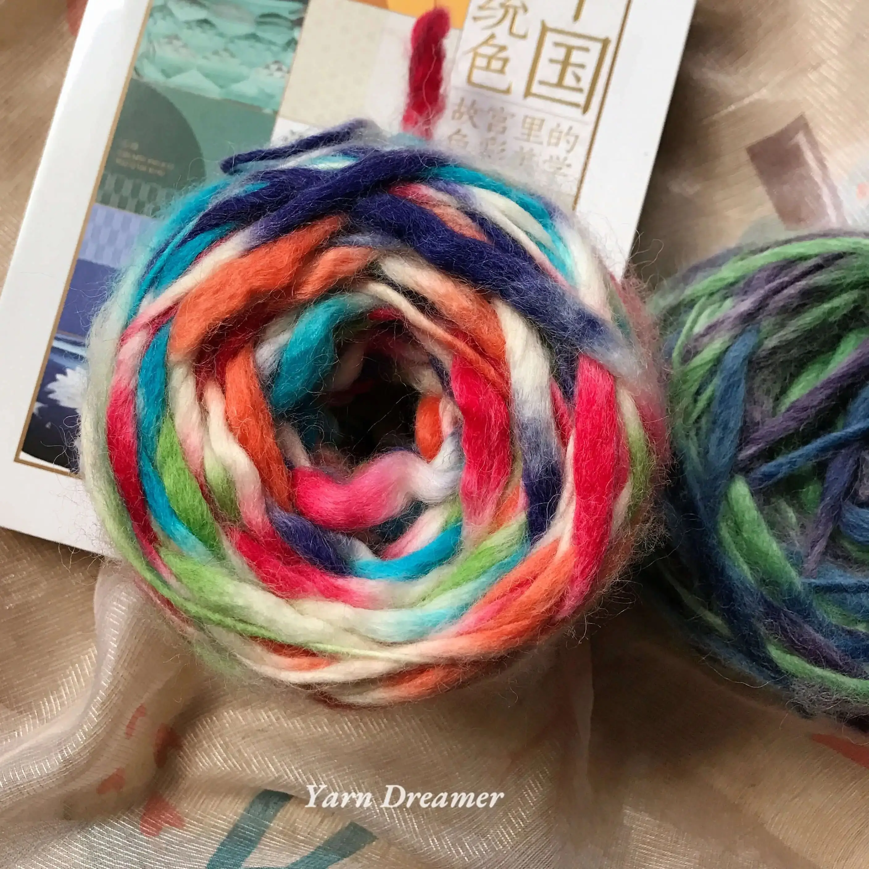 2-Styles-of-Gradient-Color-Bulky-Yarn-Soft-Wool-Yarns-for-Knitting ...