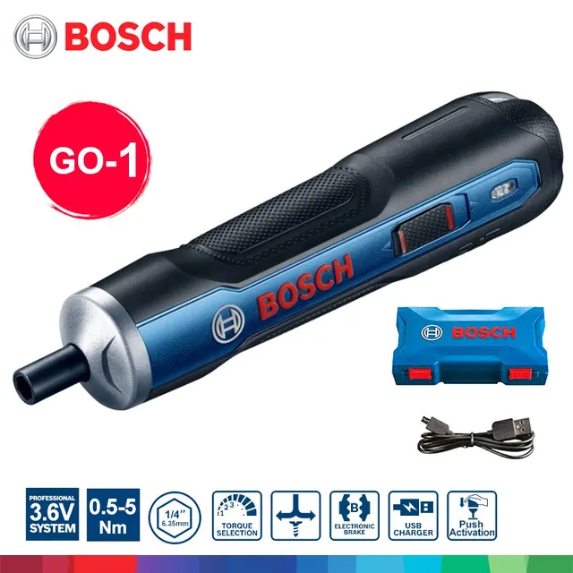 BOSCH Go1 Electric Screwdriver Set 3.6V Rechargeable Automatic ...