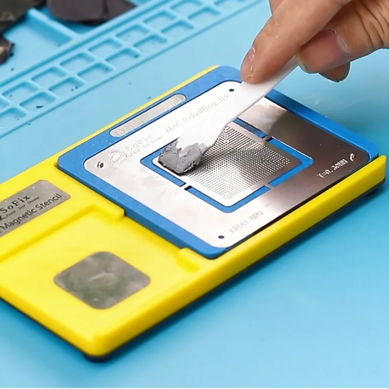 MasterXu-logic-board-BGA-Reball-Plate-For-MacBook-GPU-PMUI-SMC-USBC ...