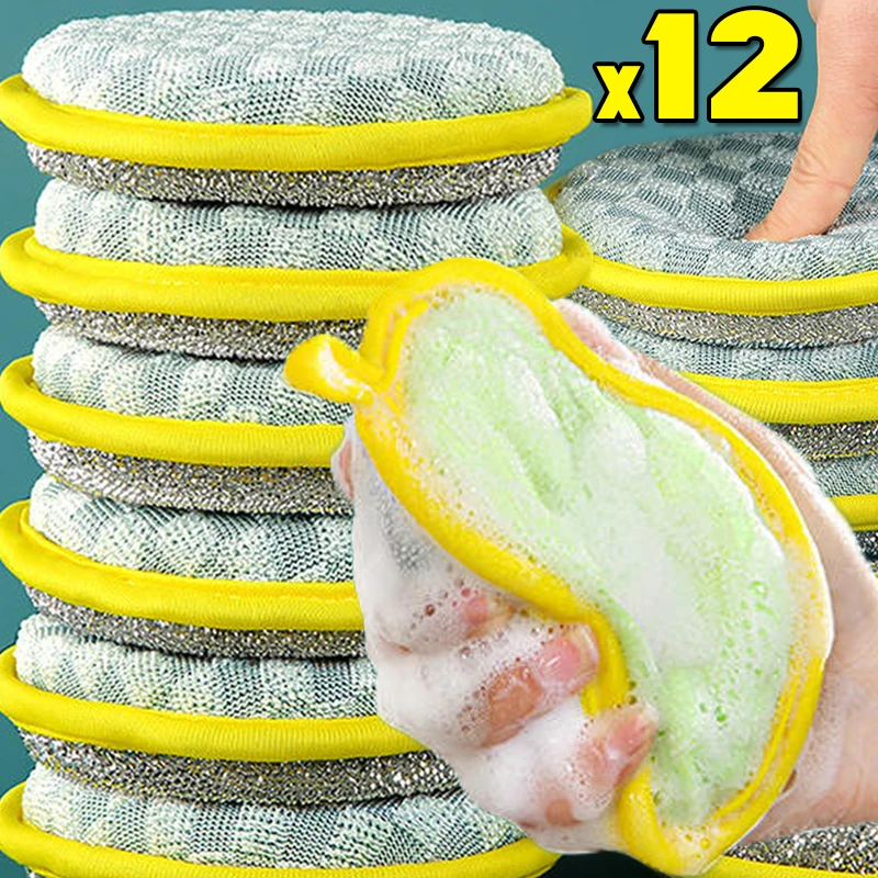 Kitchen-Double-side-Dishwashing-Sponge-Thickened-Strong-Absorbent ...