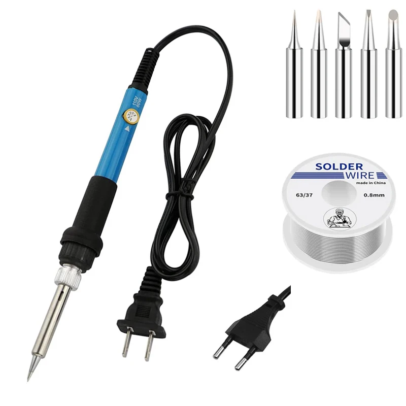 New Adjustable Temperature Electric Soldering Iron 220V 110V 60W ...