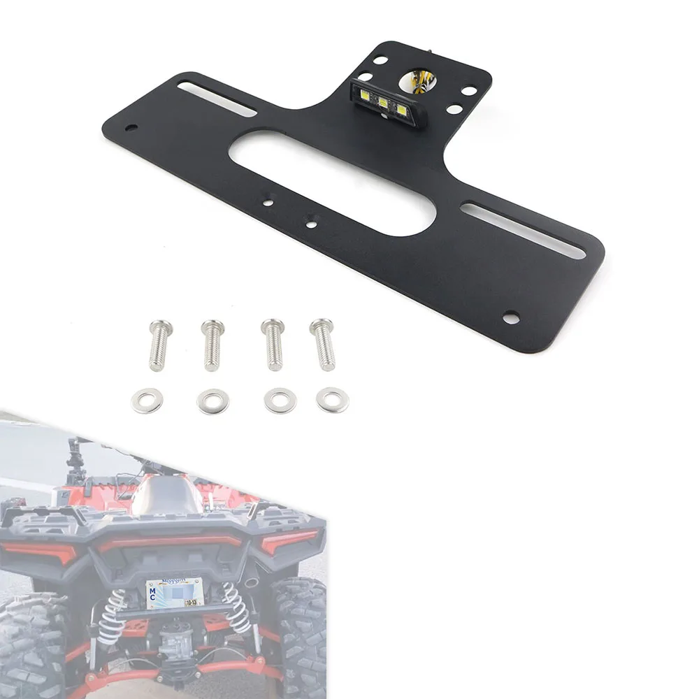 ATV-UTV-License-Plate-Holder-Frame-Universal-Fit-for-RZR-Ranger-General ...