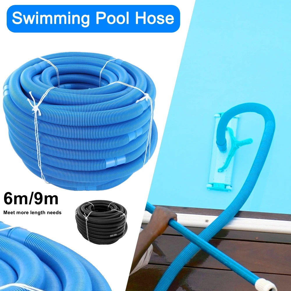 6m/9m Swimming Pool Hose Pool Vacuum Cleaner Hose Suction Inground ...