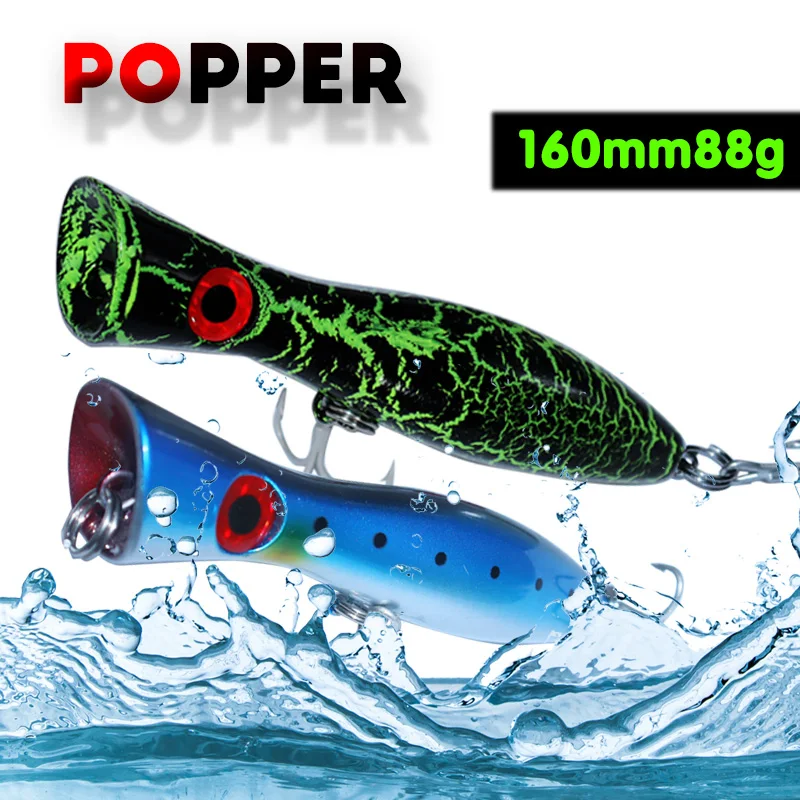 1PCS-Big-Popper-Hard-Lure-7-Colors-Topwater-160mm-88g-Wobblers ...