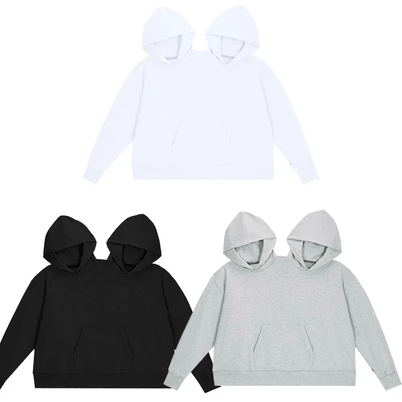 Double-Hoodie-For-Couples-Sweatshirts-Essentials-Oversized-Intimate ...