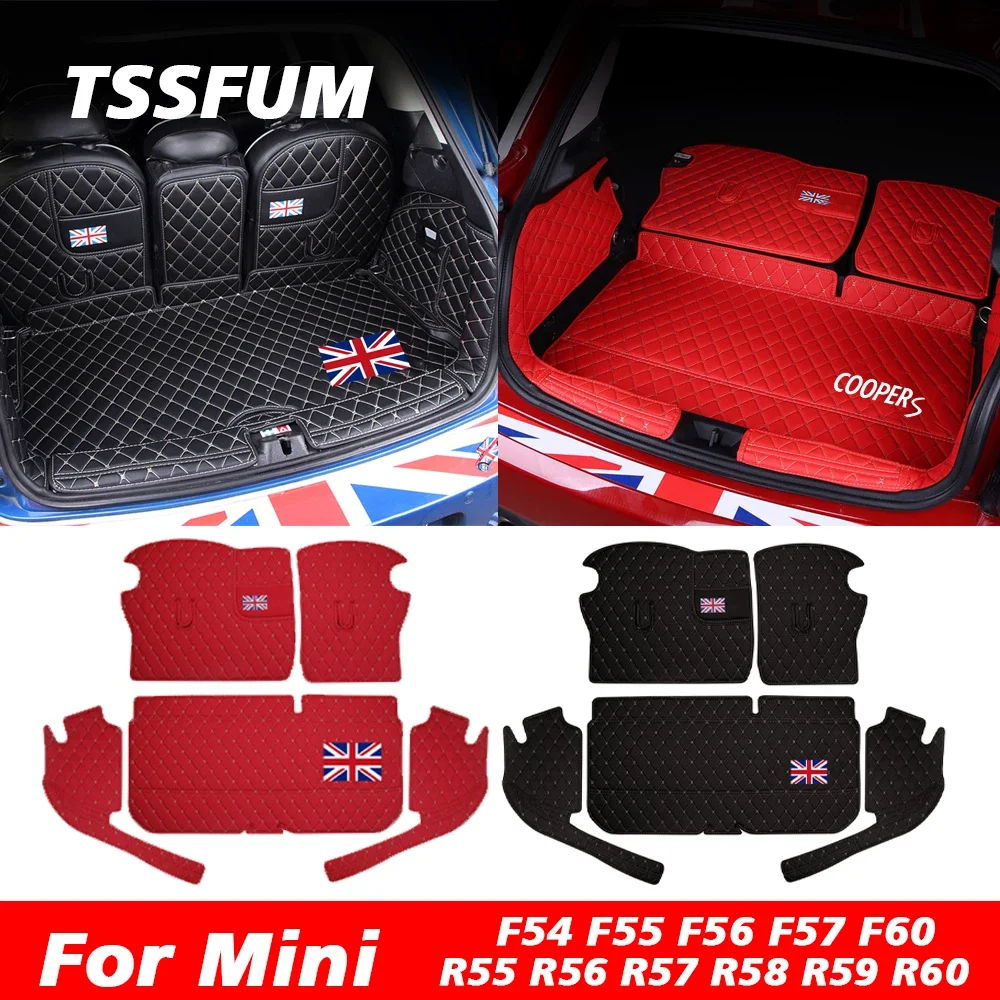 Union-Jack-Car-Interior-Full-Surround-Trunk-Mat-Leather-Protective-Pad ...