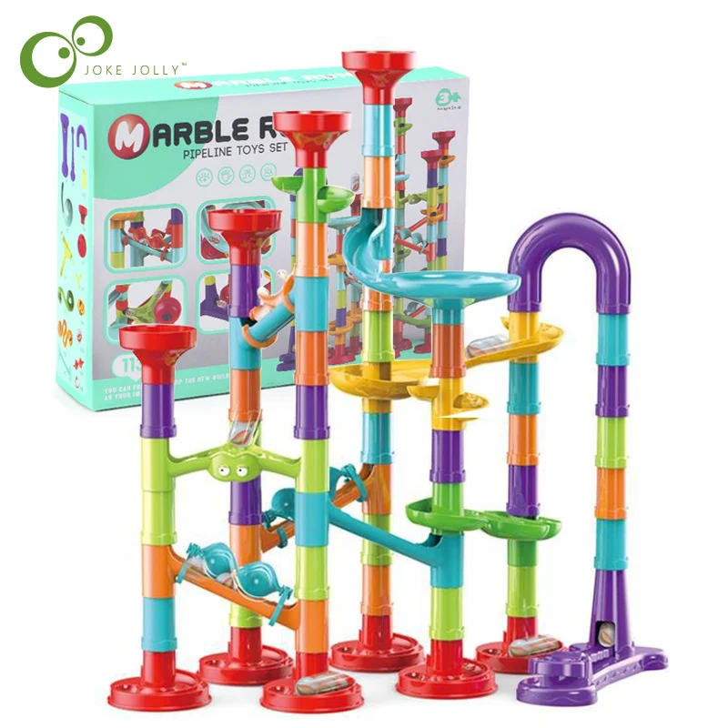 29-232pcs-Variable-3D-Stereo-Maze-Track-Marbles-Assmbling-Track ...