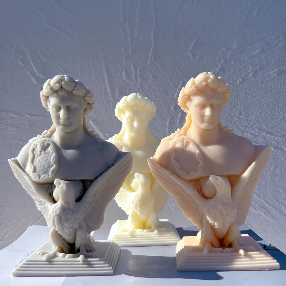 Napoleon Bonaparte Statue Candle Mold Greek Roman Classic Figure Bust ...