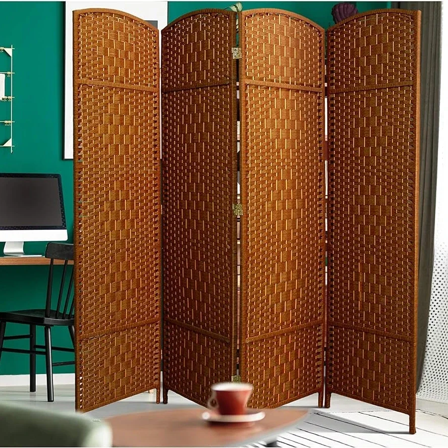 Oriental-Furniture-6-ft-Tall-Diamond-Weave-Fiber-Room-Divider-White-5 ...
