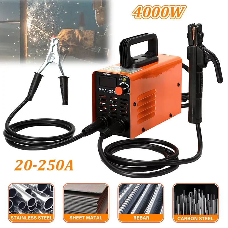 4000W MMA-250 Portable Welding Machine Inverter Arc Electric Welder ...