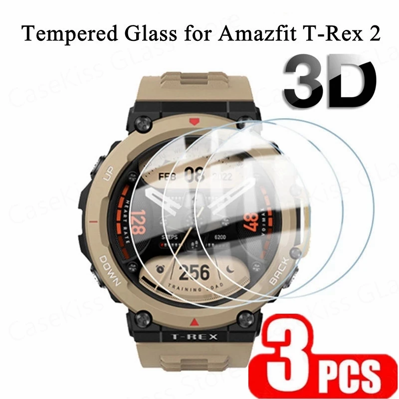 3Pcs-Tempered-Glass-for-Huami-Amazfit-T-rex-2-Trex-Pro-T-Rex2-Balance ...