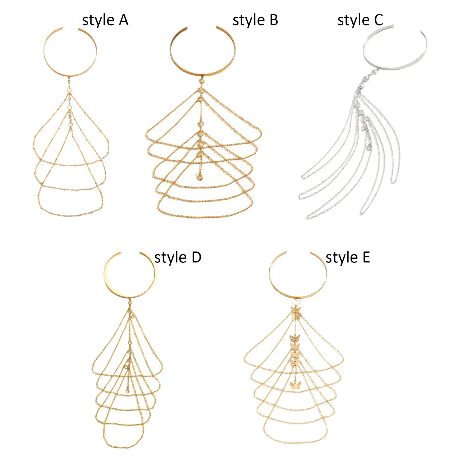 Tassel-Upper-Arm-Cuff-Bridal-Arm-Accessory-Lariat-Armlet-Upper-Arm ...