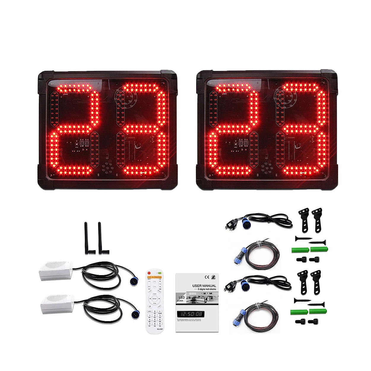 Football Clock YZ Custom Time 12/14/20/24/30 Seconds Countdown Timer ...
