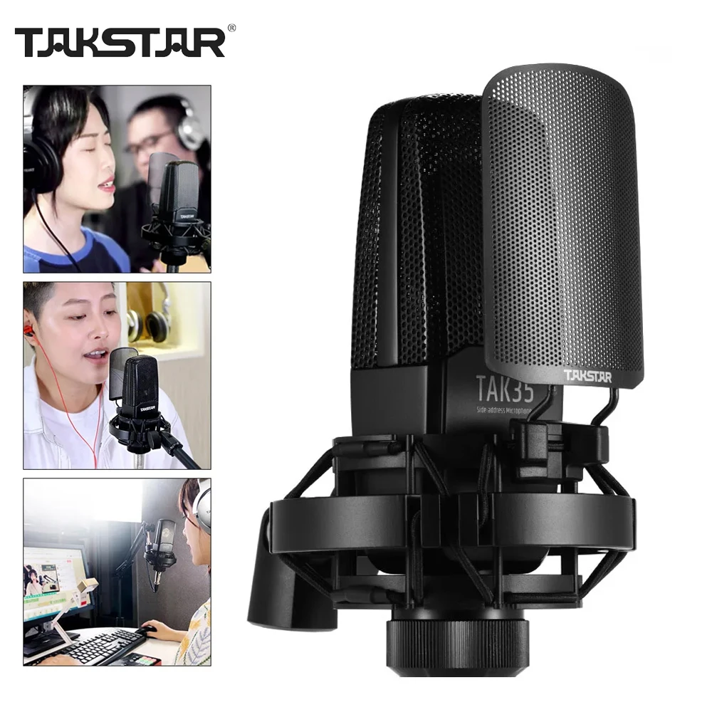 TAKSTAR-TAK35-Professional-Recording-Microphone-Condenser-Cardioid-Mic ...