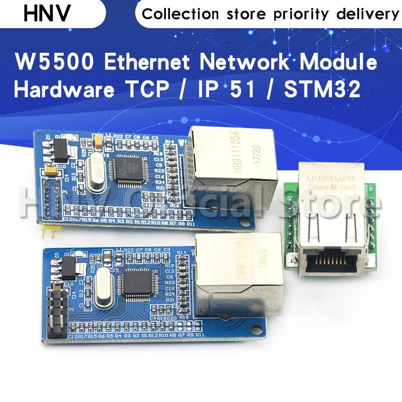 W5500 Ethernet network module hardware TCP / IP 51 / STM32 microcontroller program over W5100 ...