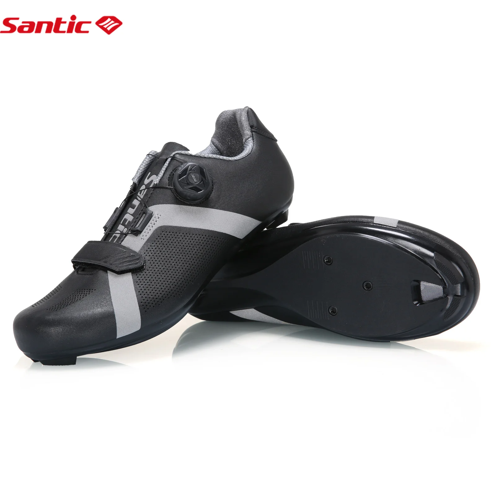 Santic Ciclismo Sapatos Unisex Road Bike Desgaste Impermeável Ajustável ...