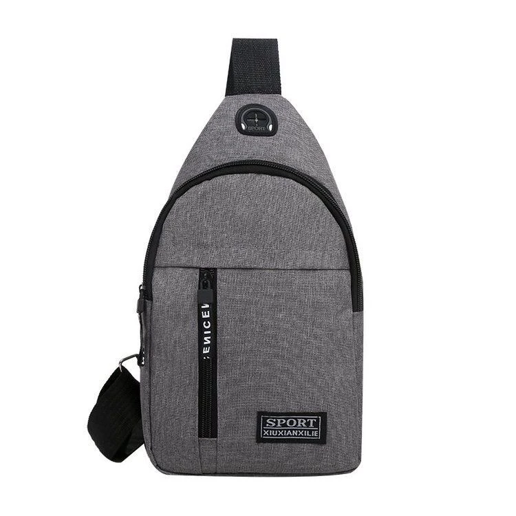 Men's Bag Solid Color Men's Chest Bag Outdoor Casual Fashionable Small ...