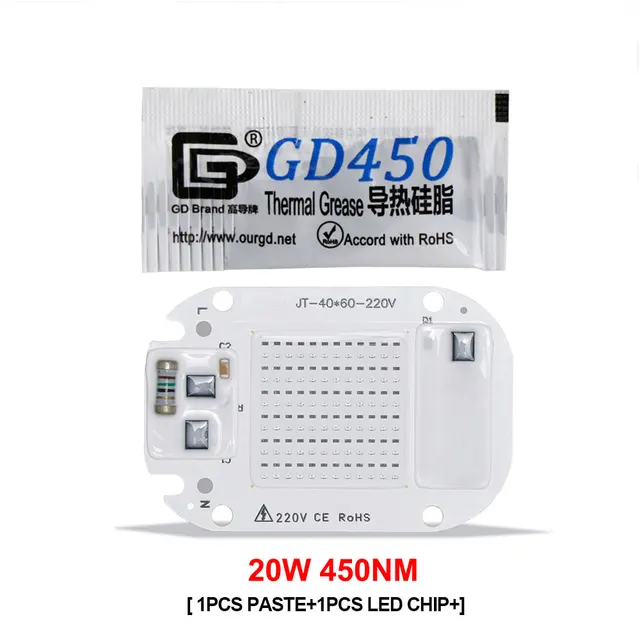 LED COB lamp Bead Driverless AC 220V 20W 30W 50W LED Grow DOB Chip For ...