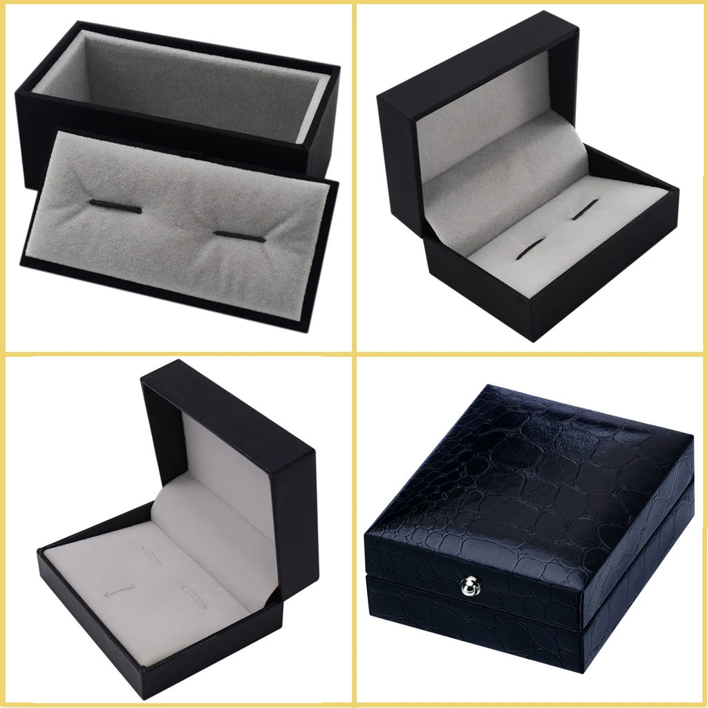 SAVOYSHI-Black-Jewelry-Box-New-Small-Leatherette-Paper-Materials ...
