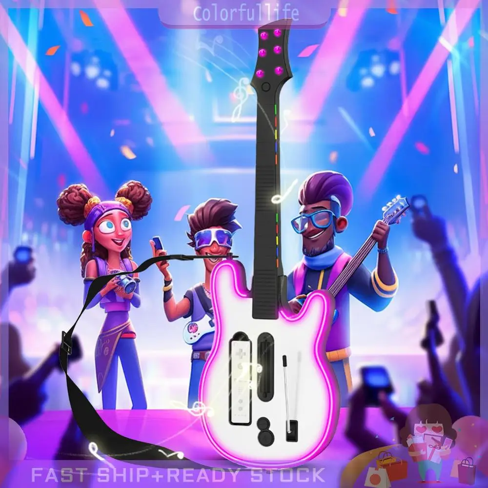 Wireless Guitar Controller Wireless Gaming Controller RGB Console ...