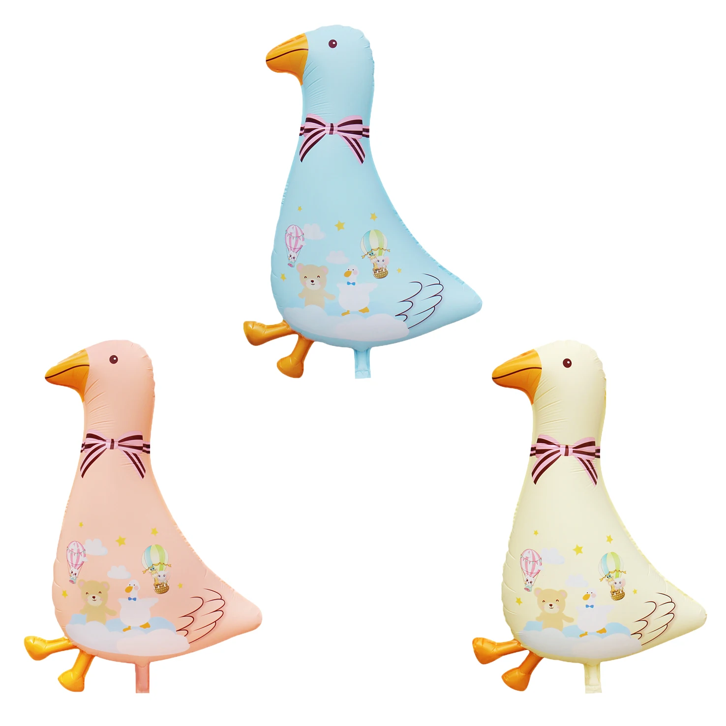3Pcs-Blue-Yellow-Pink-Goose-Balloon-Foil-balloon-for-Girls-Birthday ...