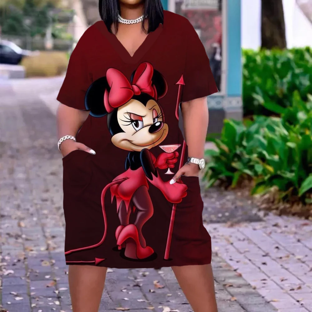 Disney-Minnie-Sexy-Dress-Women-Fashion-Mickey-3D-Print-Dress-Women ...