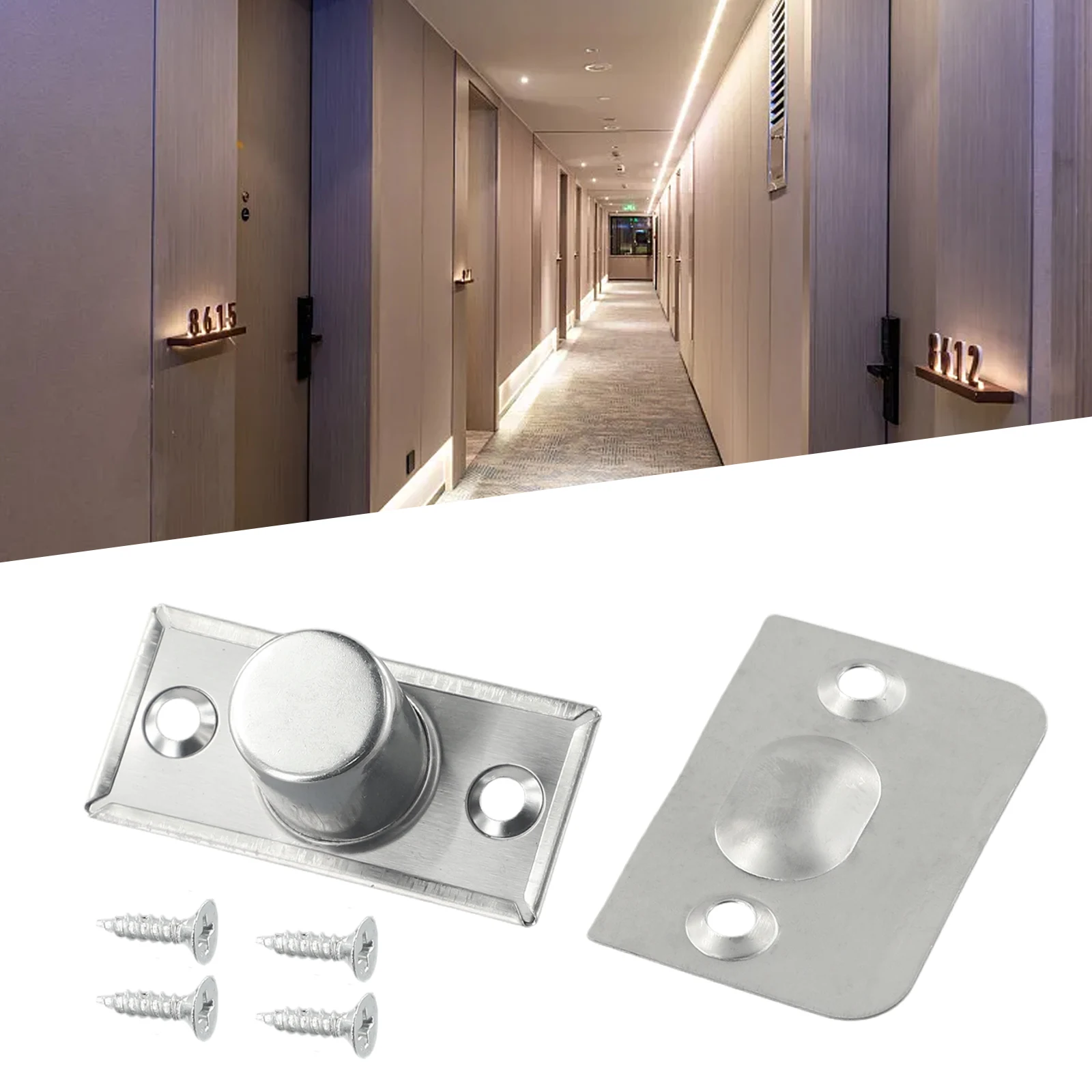 1PCS-Spring-Invisible-Wooden-Cabinet-Door-Bead-Lock-Closet-Balls-Catch ...