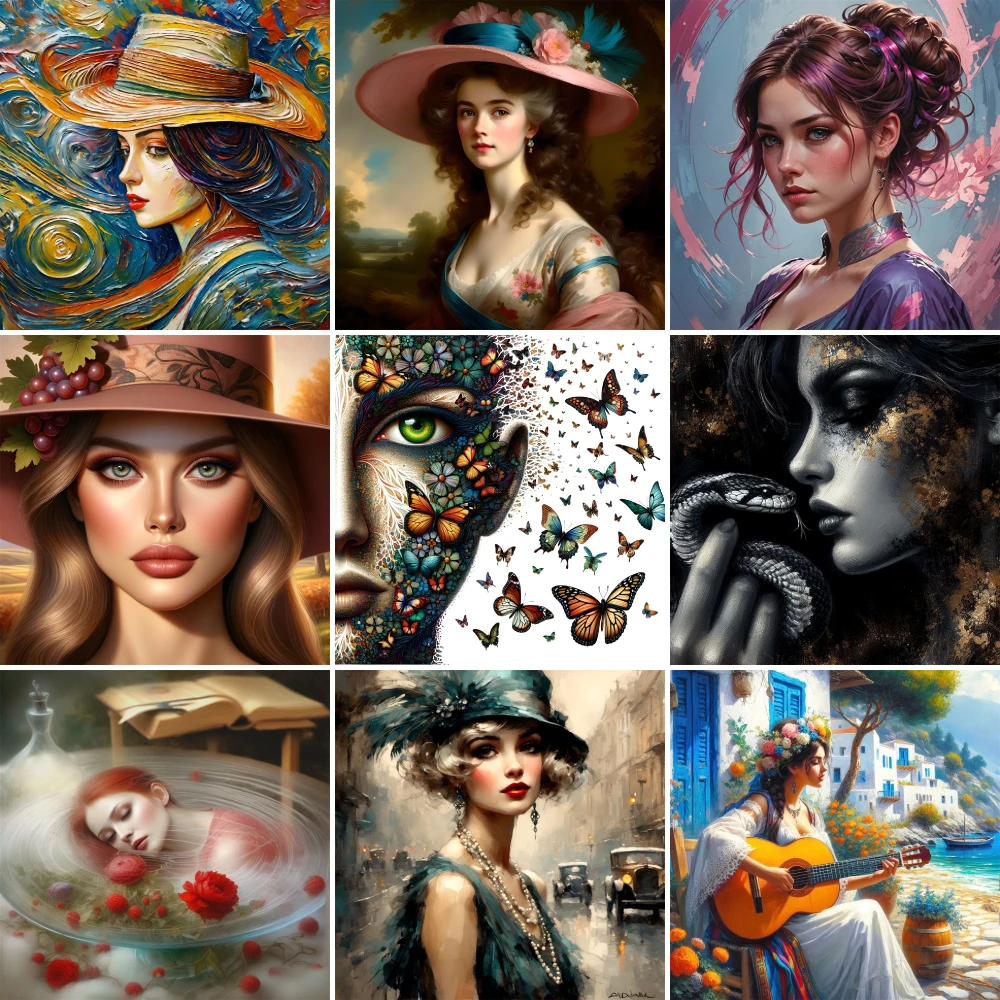 Peinture-par-num-ros-personnalis-e-pour-adultes-portrait-de-fille-art ...